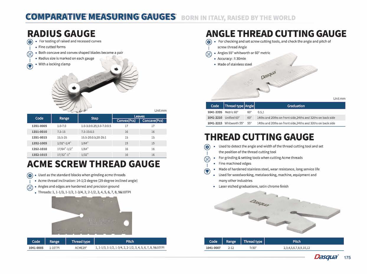 Comparative and measuring gauges – Tac Tools